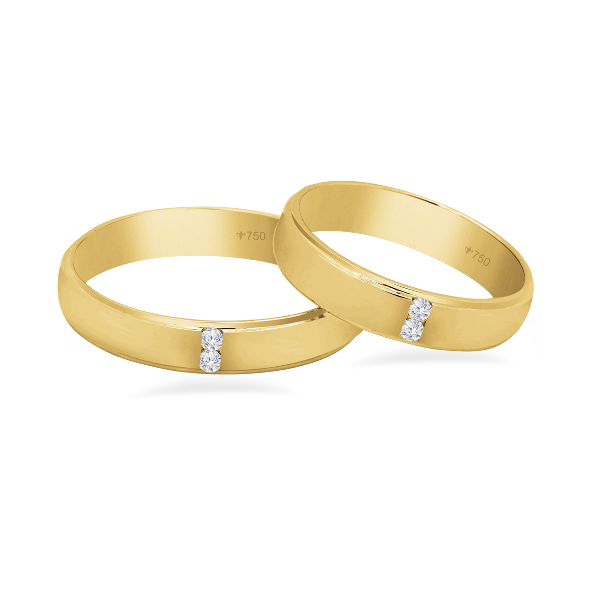 Wedding Ring Couple Stone 7WB25 – Aora Jewelry