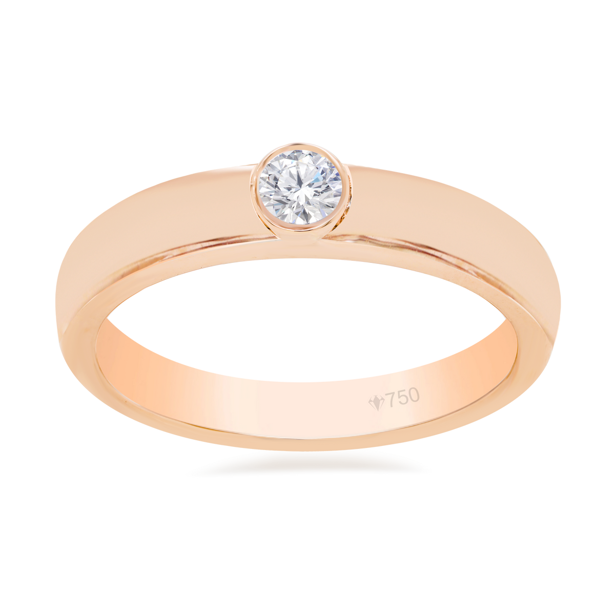 Wedding Ring Timeless with Center Stone 7WB8BW – Aora Jewelry
